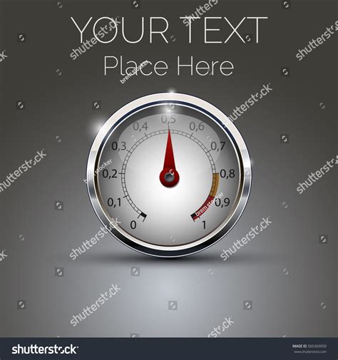 Metal Arrow Scale Meter Scales Vector Stock Vector Royalty Free