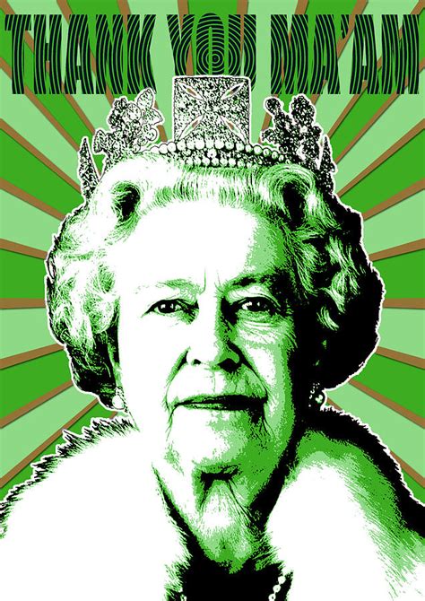 Thank You Maam Version 3 Green Digital Art By Gary Hogben Fine Art