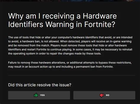 Hwid Ban For Spoofing Cheating Not According To Fortnite Website