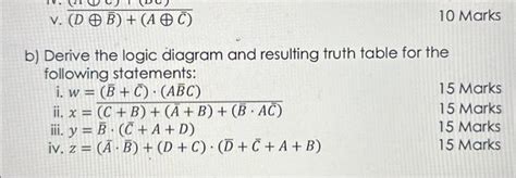 Solved C Derive The Corresponding Boolean Statement From