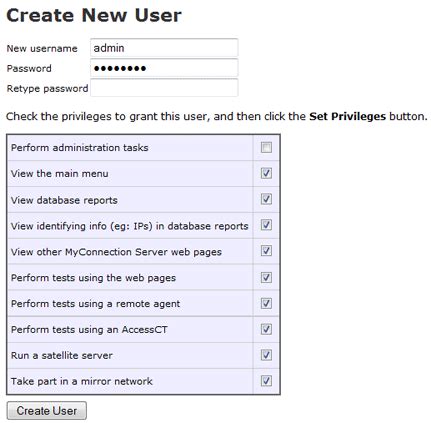 MyConnection Server Tutorials Create A New User