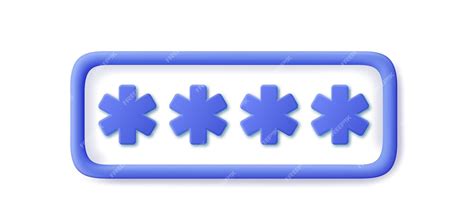 premium vector 3d locked password field
