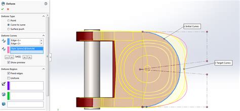 SOLIDWORKS Deform It Curve To Curve Method Part