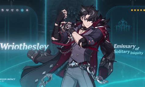 Wriothesley Genshin Impact Best Builds And Weapons Beebom
