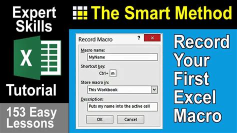 09 10 Record Your First Excel Macro Short Comprehensive Tutorial