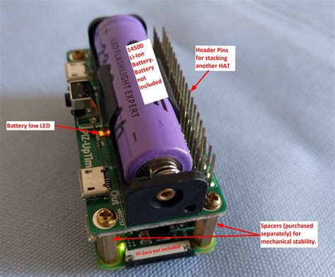 PiZ UpTime UPS And Power Mobility For Pi Zero Alchemy Power Inc