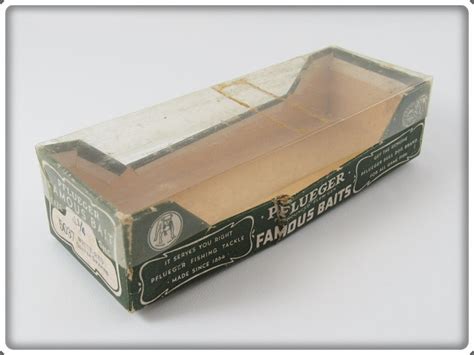 Vintage Pflueger White Red Silver Sparks Palomine Lure In Box For Sale