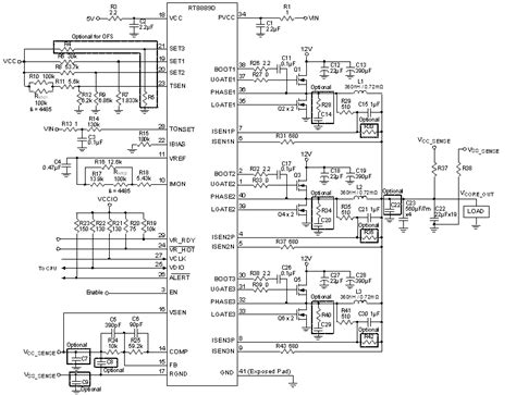 rt8889d 3 phase pwm controller with triple integrated drivers for
