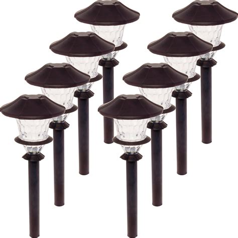 8 Pack Paradise Aluminum Led Low Voltage Path Walkway Garden Light Kit