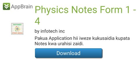 Physics Notes Form 1 4 For Android Free App Download