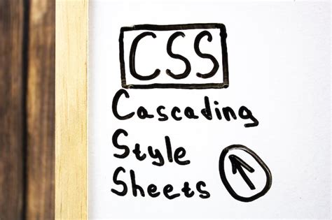 Premium Photo Csscascading Style Sheets Concept Text On A White Board Written In Black Marker