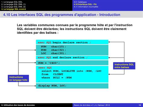 4 Le Langage Sql Avance 2e Partie Ppt Télécharger