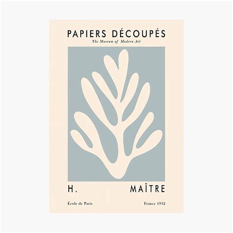 Lámina Fotográfica Henri Matisse Los Recortables Matisse Prints