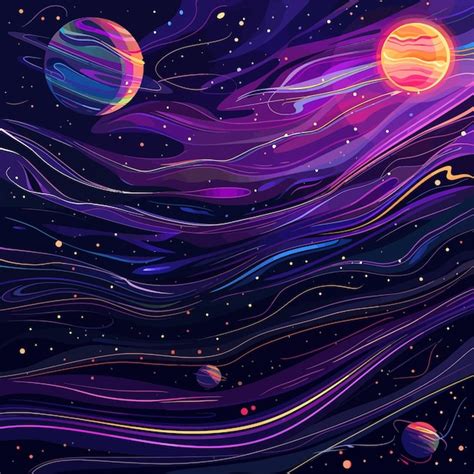 Premium Vector Backgroundofsolarsystemplanetsandcelestial