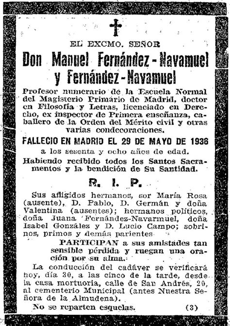MERINDADES Don Manuel Fernández Navamuel Maestro de profesores
