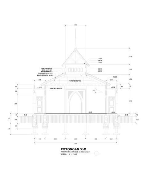 Desain Mushola Cad