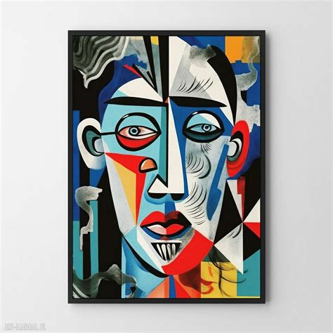Plakat Twarz Portret Impresjonizm Format 30x40 cm ღ art Madam pl