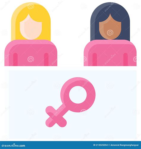 Women Representatives Icon Feminism Related Vector Stock Vector