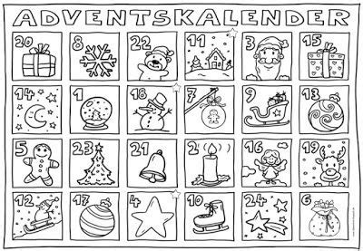 Ideenreise Adventskalender Zum Ausmalen Adventskalender Zum Ausmalen
