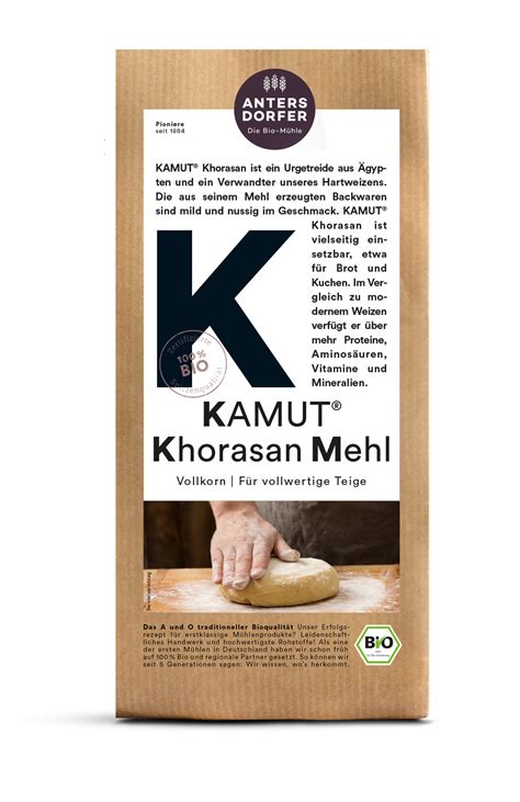Antersdorfer Bio Mühle Bio KAMUT Khorasan Mehl Vollkorn 1kg