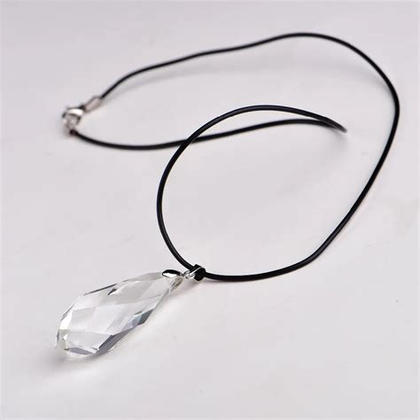 Natural White Crystal Pendant Seven Chakra Crystal Pendulum Lady Men