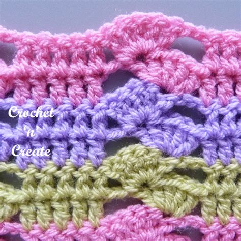 Crochet Offset Shell Stitch Crochet N Create