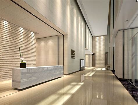 Commercial Office Lobby Interior Design Disegno Hall Interni Di
