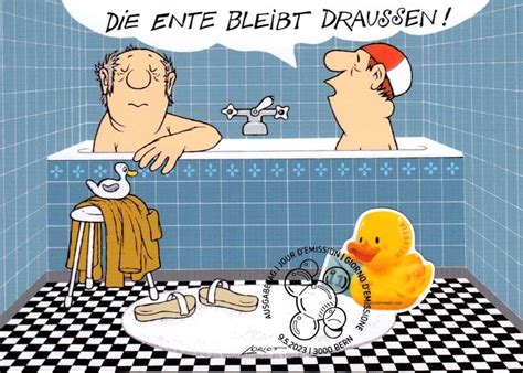 Maximumkarte Gummiente Loriot Ente Bleibt Draussen Neu Gemäss