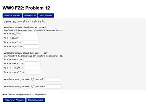 Solved 1 Point Let F X X2 X1 E2x E2x What Is The Chegg