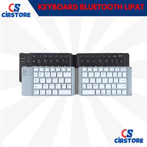 Jual Wireless Bluetooth Keyboard Portable Lipat Folding Magnetic Support Ios Win Android