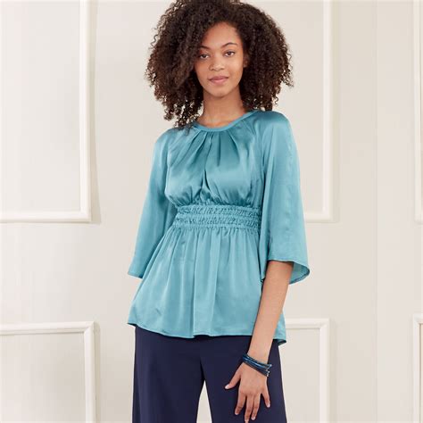 New Look Sewing Pattern N6684 Misses Tops In Two Lengths