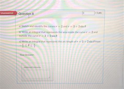 Solved a Sketch and identify the curves r and r sinθ Chegg