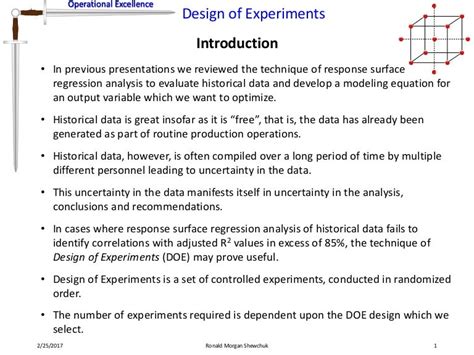 design of experiments