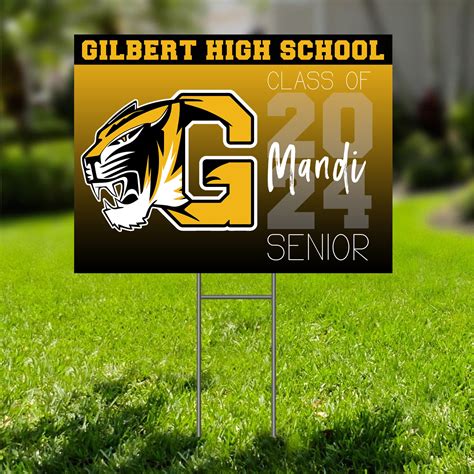 Gilbert High School Senior Yard Sign Mako Custom Printing And Designs