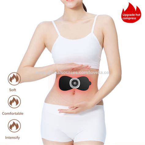 Buy Wholesale China Portable Heating Mini Massager Ems Patch Menstrual Period Pain Relieve