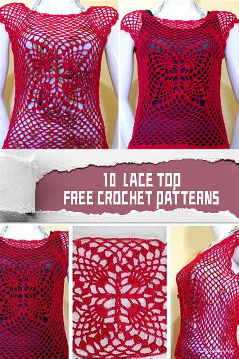 10 Lace Top Free Crochet Patterns