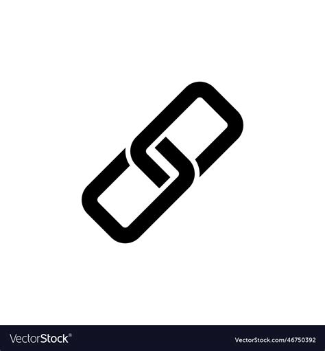 Link Icon Hyperlink Chain Symbol Royalty Free Vector Image