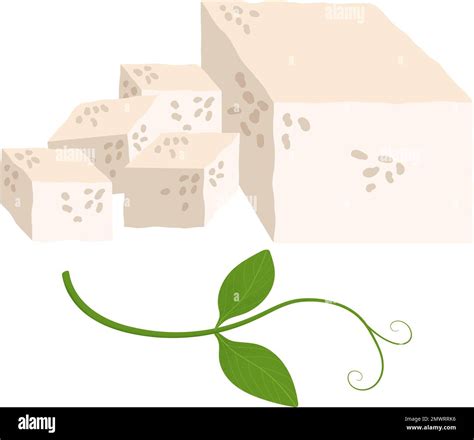 Tofu Illustration Cubes And Block Stock Vector Image And Art Alamy