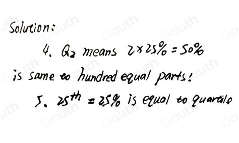 Solved 1 What Divides A Set Of Scores Into Four Equal Parts A