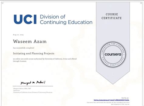 Certificationachieved Projectmanagement Continuouslearning Waseem Azam