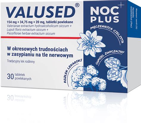 Valused Noc Plus Ziołowy Lek Bez Recepty Na Noc