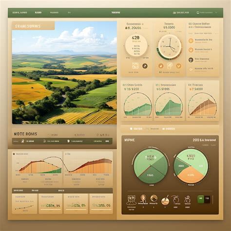 premium photo web dashboard agriculture crop yield monitoring