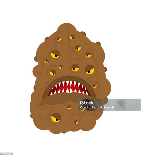 감자 괴물 Gmo 돌연변이 치아와 화가 유전자 변형 야채 배고픈 외국인 음식 벡터 일러스트 감정에 대한 스톡 벡터 아트 및 기타