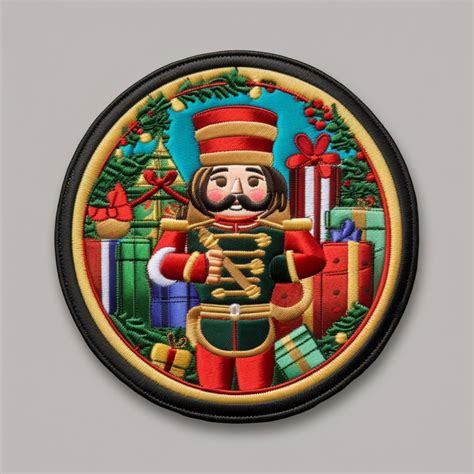 Christmas Nutcracker Patch Embroidered Iron Onsew On Applique Etsy