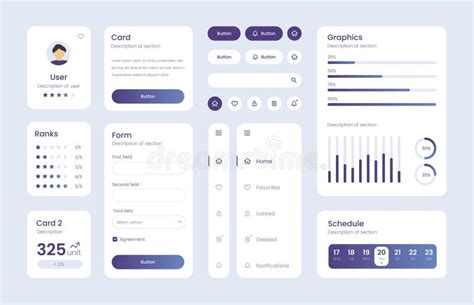 Light Collection Of Gradient Ui Ux Elements Ux Dashboard User Panel