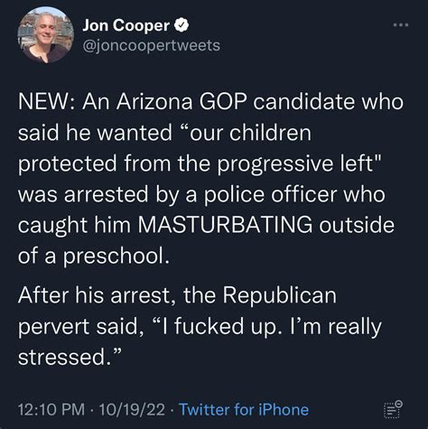 Arizona Gop Candidate Arrested For Masturbating In Truck Near Preschool