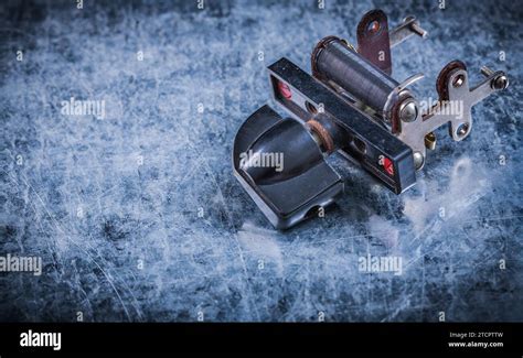 Electrical Resistor On Scratched Metallic Background Vintage