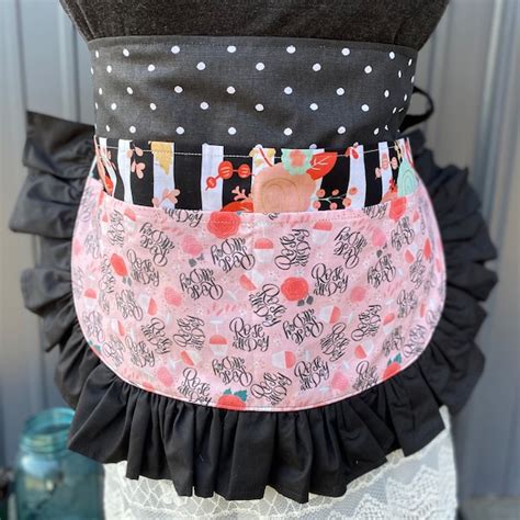 Pink Ruffle Apron Etsy