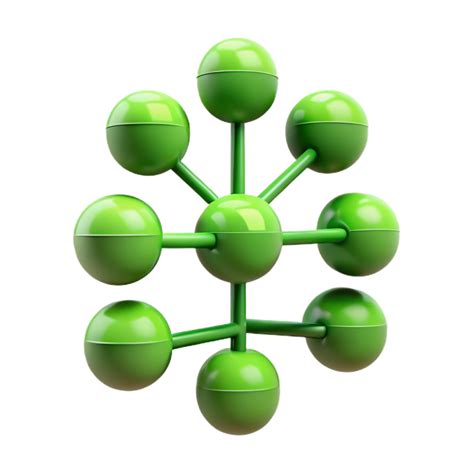 Beautiful Artistic Binary Tree Structure With Green Nodes Cutout Premium 58007152 Png