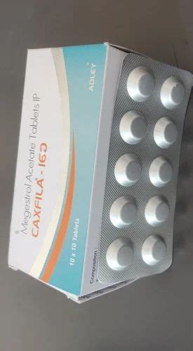Caxfila 160 Tab At ₹ 480 Strip Megestrol Acetate Tablets Ip In Agra
